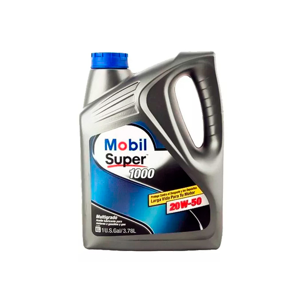 Aceite De Motor Mobil Super 1000 20W50 Mineral Sp Galon